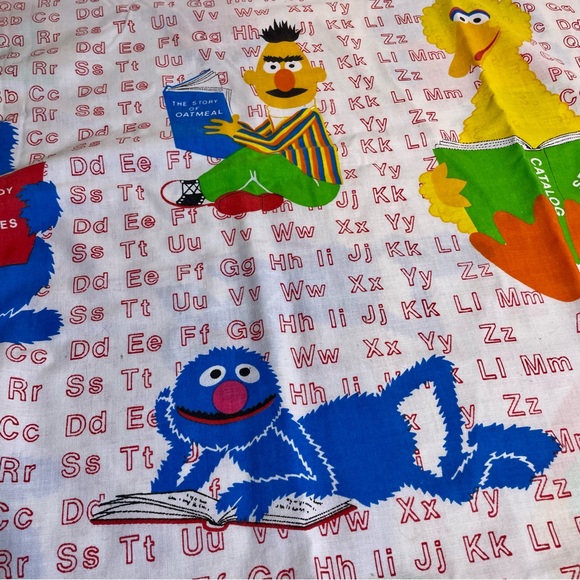Sesame Street | Bedding | Sesame Street Alphabet Reading Vintage Twin ...